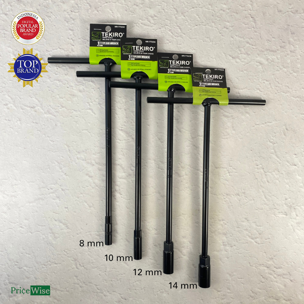 Jual Kunci Sok T Set 4pcs / Kunci Sock T/Kunci Shock T/T Type Wrench Tekiro | Shopee Indonesia