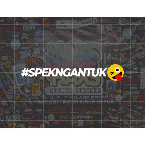 Jual Cutting Sticker Spek Ngantuk Ukuran 10 Cm Untuk Motor Mobil ...