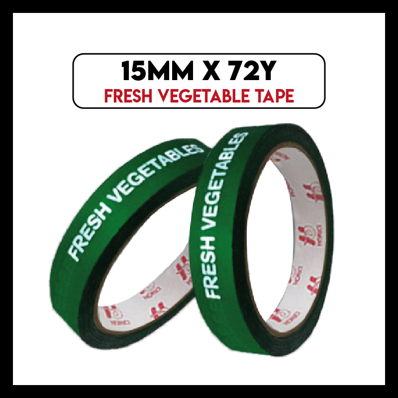 Jual HORICI FRESH VEGETABLE LAKBAN OPP TAPE 15mm*72Y ISOLASI FRESH VEGETABLE SAYUR DAN BUAH 72Y ...