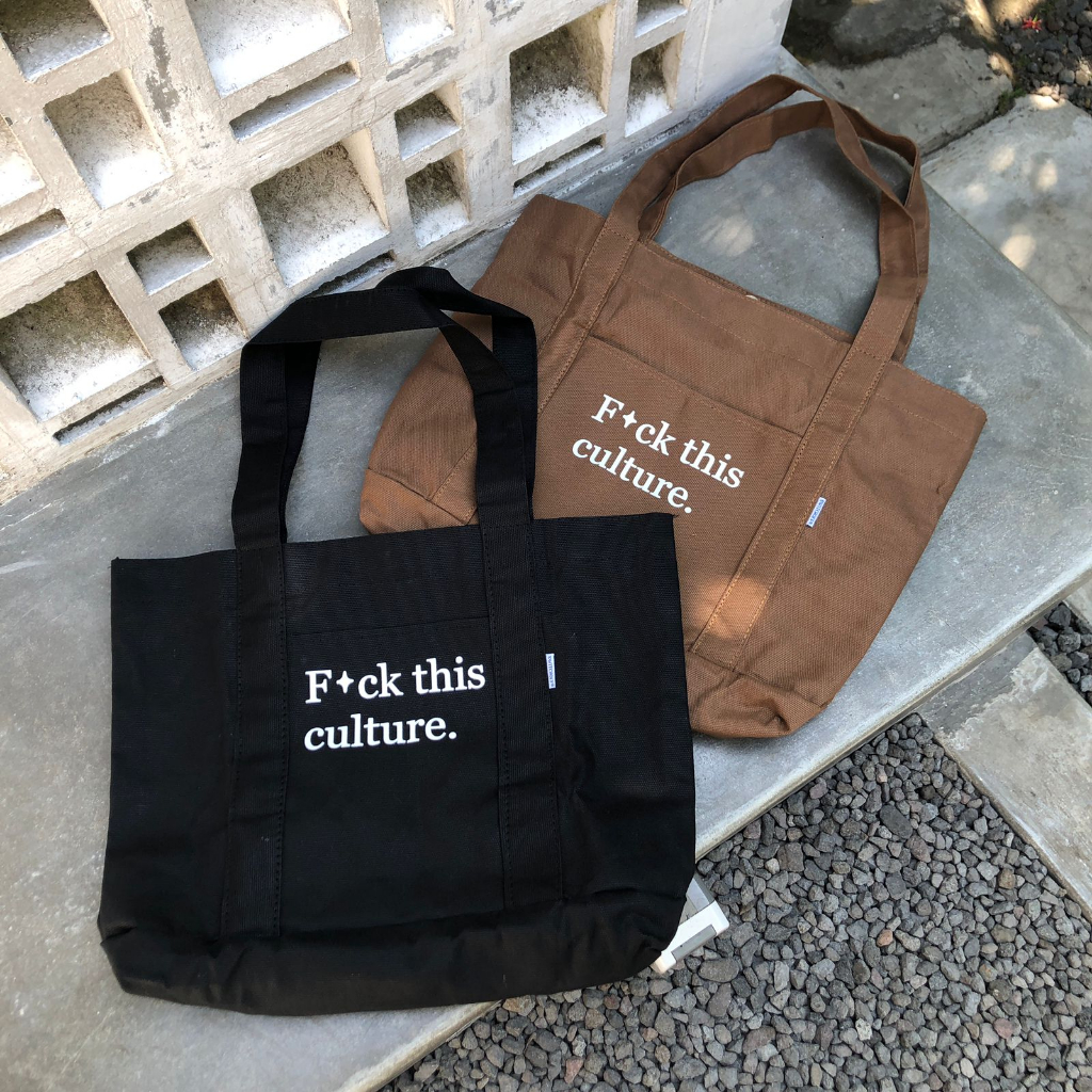 Jual SWITCHOFF | F*ck This Culture Totebag | Totebag Pria | Shopee ...