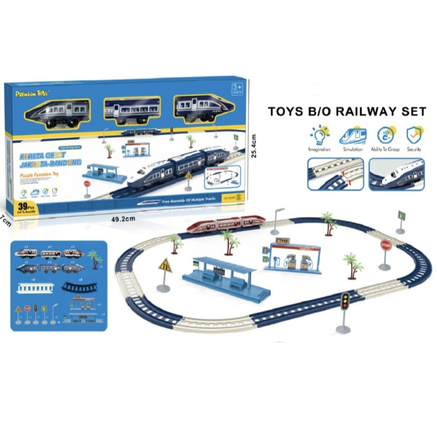 Jual Kereta Api Mainan Railway Kereta Api Track Set Shinkansen Kereta