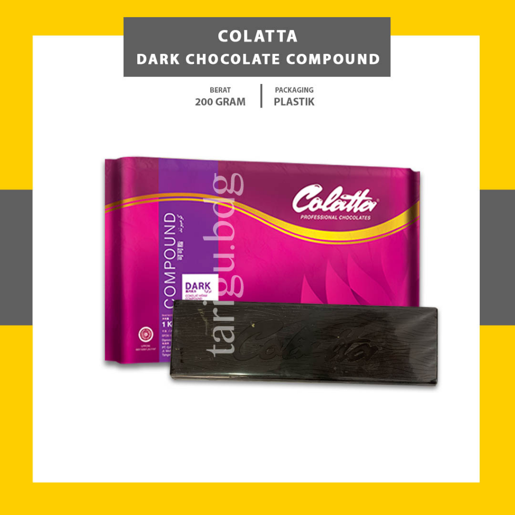 Jual COLATTA DARK CHOCOLATE COMPOUND - COLLATA DARK COKLAT BATANG ...