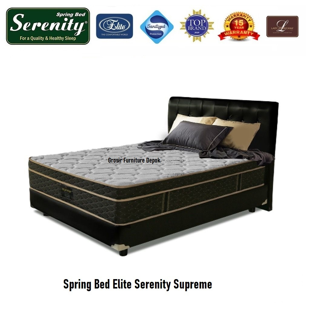 Jual Promo Spring Bed Set Elite Serenity Supreme (Free Bantal & Guling ...