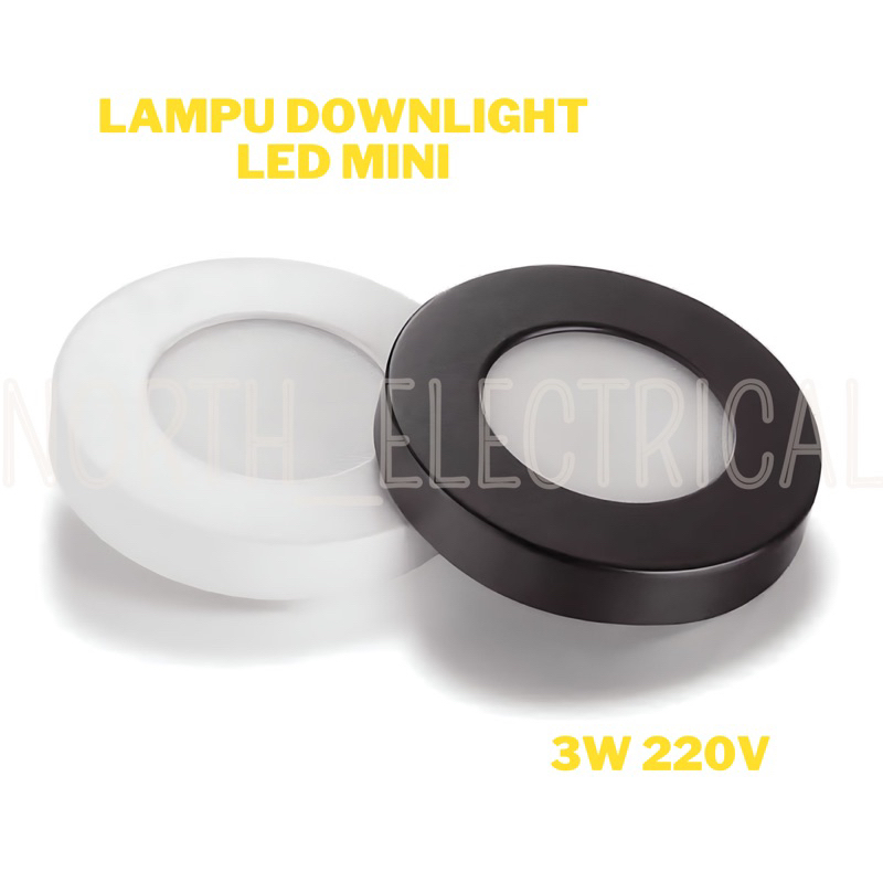 Jual BISA COD LAMPU DOWNLIGHT / LED MINI TEMPEL OUTBOW 3W 220V / LAMPU ...