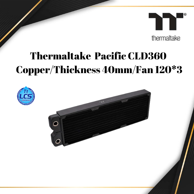 Jual Thermaltake Pacific CLD360 Radiator | thickness 40mm | Double Fin ...