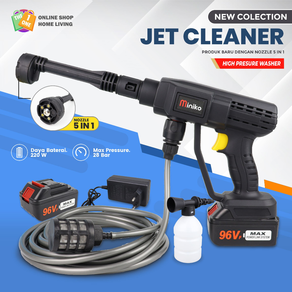 Jual Cordless Jet Cleaner 96Volt Alat Cuci Motor Mobil ( NEW ) | Shopee ...