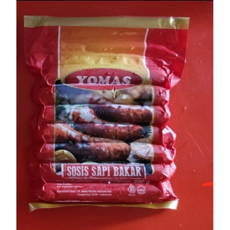 Jual YOMAS SOSIS BAKAR SAPI JUMBO ISI 7 PCS | Shopee Indonesia