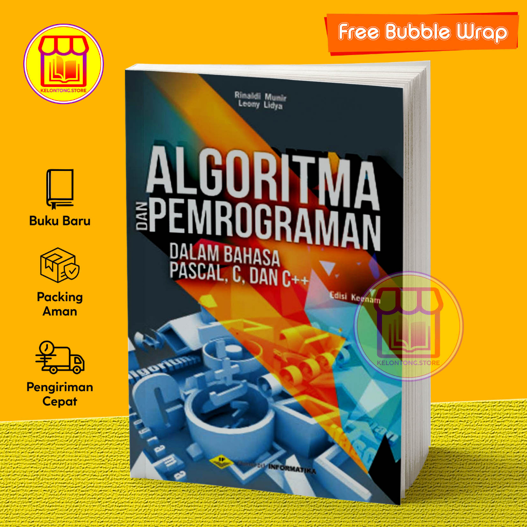 Jual Algoritma Dan Pemrograman Dalam Bahasa Pascal C Dan C++ Edisi Keenam by Rinaldi | Shopee ...
