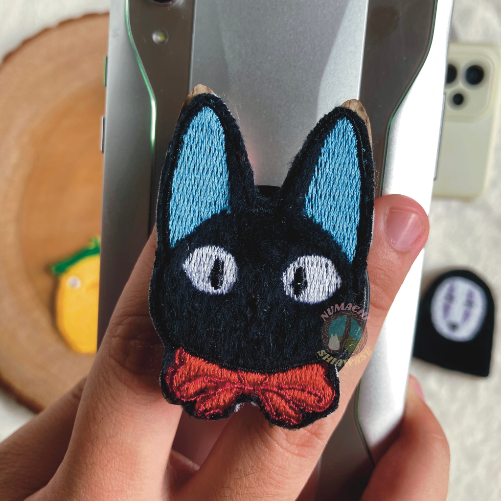 Jual POPSOCKET BORDIR GHIBLI bulu halus karakter kaonashi totoro ...