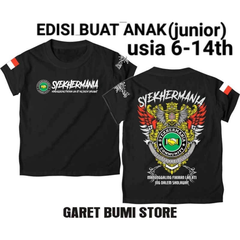 Jual kaos syekhermania junior,koas syekhermania anak,kaos habib syek ...