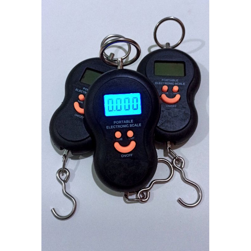 Jual Timbangan gantung digital portabel 50kg free baterai | Shopee ...