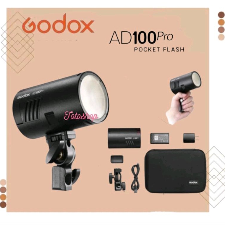 Jual GODOX AD100 PRO FLASH LIGHT WISTRO POCKET FLASH AD-100 PRO ...
