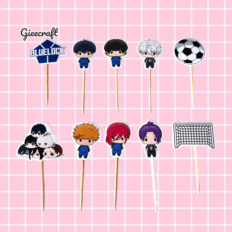 Jual TOPPER CUPCAKE ANIME / TOPPER CUPCAKE BLUE LOCK / TOPPER CUPCAKE ...