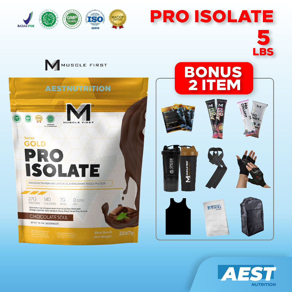 Jual Muscle First Gold Series Pro Isolate 5 lbs Susu Protein Whey ...