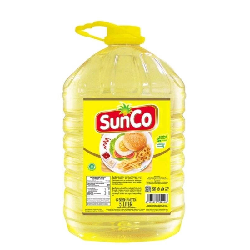 Jual MINYAK GORENG SUNCO 5 LITER JERIGEN NYAstore | Shopee Indonesia