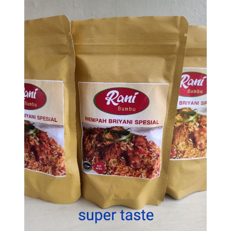 Jual REMPAH BRIYANI SPESIAL 65 gr | Shopee Indonesia