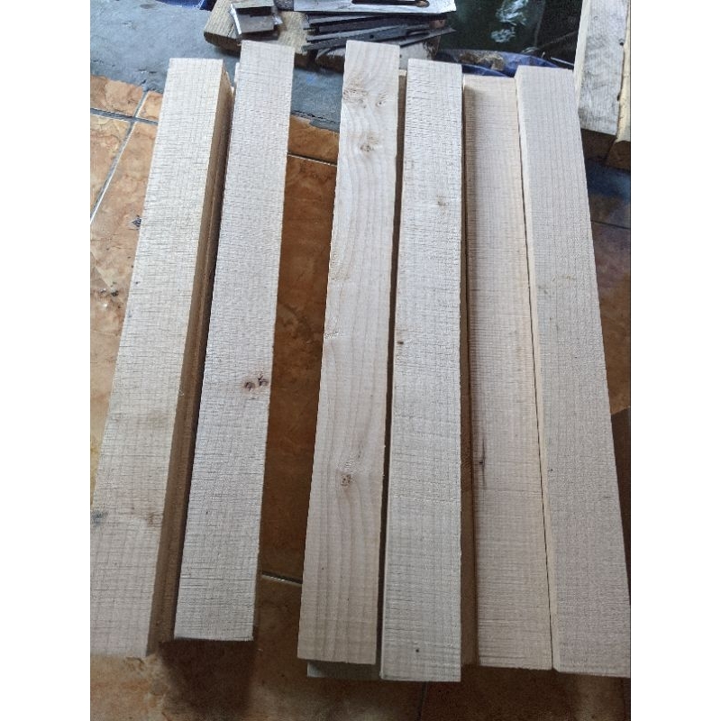 Jual balok kayu soft maple 5x5x48cm alder serat padat lurus | Shopee ...