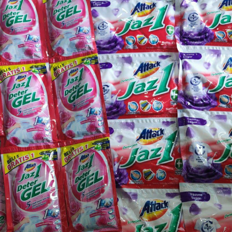 Jual Deterjen Cair & Bubuk Jaz1 1 Renceng 6 Saset Sabun Cuci Baju ...