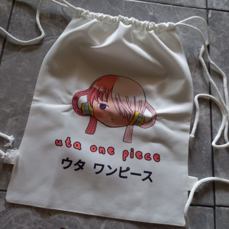 Jual Tas tali one piece string bag monkey d luffy zoro ace d portgas ...