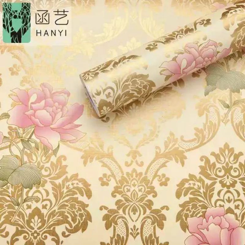 Jual Wallpaper Dinding Batik Gold Bunga Wallpaper Dinding Motif Batik ...