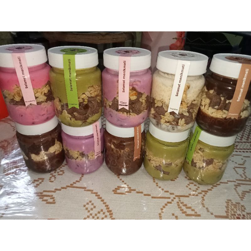 Jual CHOCO CRUNCHY JAR 200ML 4 VARIAN RASA COKLAT, STRAWBERRY, GREENTEA ...