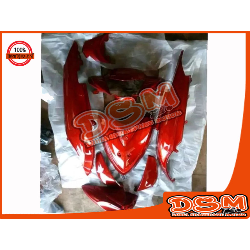 Jual COVER BODY MIO J MERAH FULL HALUS / COVER BODY KANAN KIRI PLUS ...