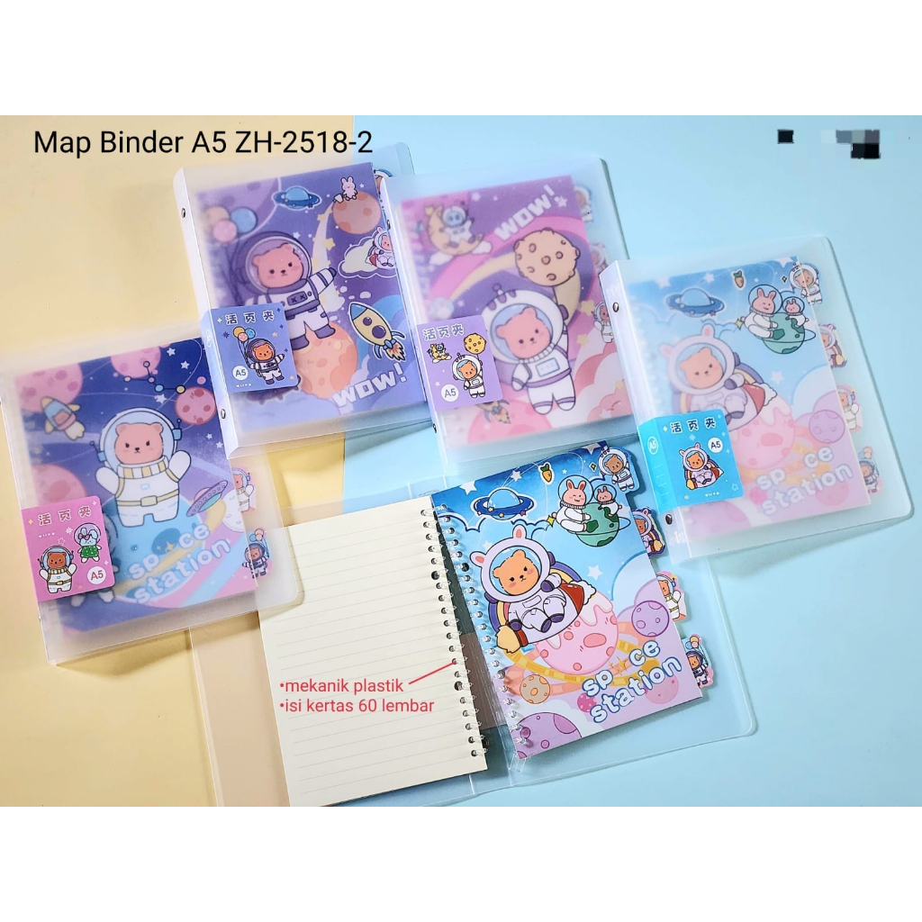 Jual BINDER A5 atau B5 ANAK TRANSPARANT + ISI | Shopee Indonesia
