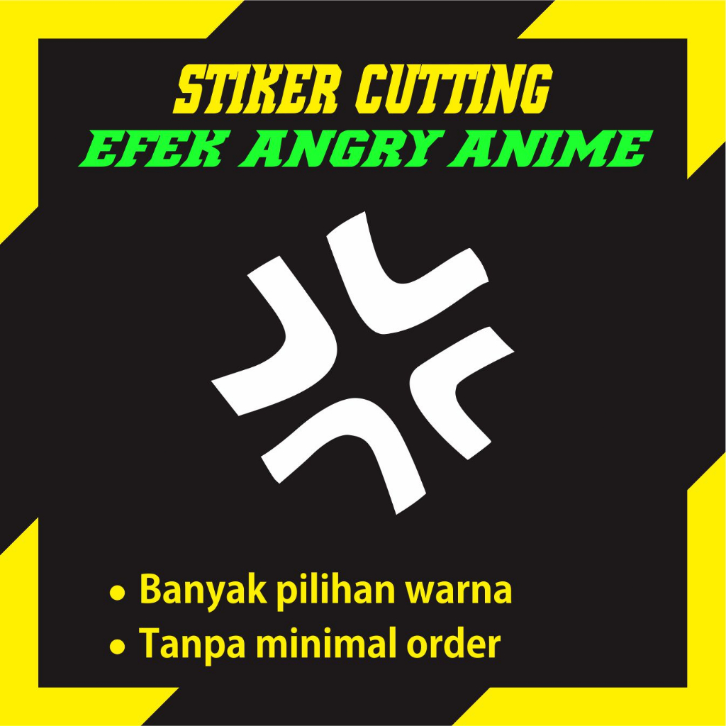 Jual Stiker Efek Marah/Angry Anime - Cutting Sticker Aksesoris HP ...