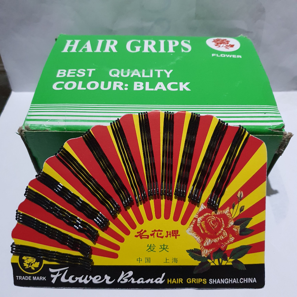 Jual Jepit lidi / hair grips / jepit biting besar (1 box 18 lembar ...