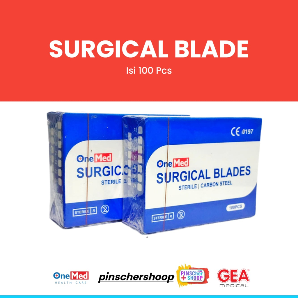 Jual Bisturi Mess Surgical Blade Onemed Mata Pisau Bedah / Box | Shopee ...