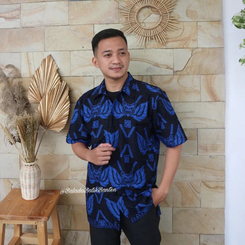 Jual KEMEJA PENDEK BATIK BANTEN KHAS BADUY | Shopee Indonesia