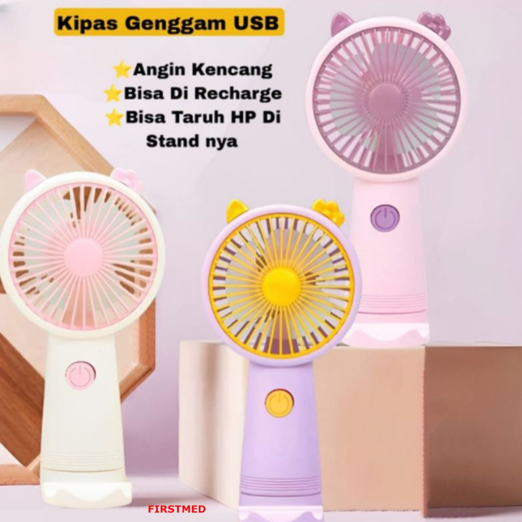 Jual KIPAS ANGIN TANGAN PORTABLE KIPAS ANGIN MINI GENGGAM TANPA KABEL ...
