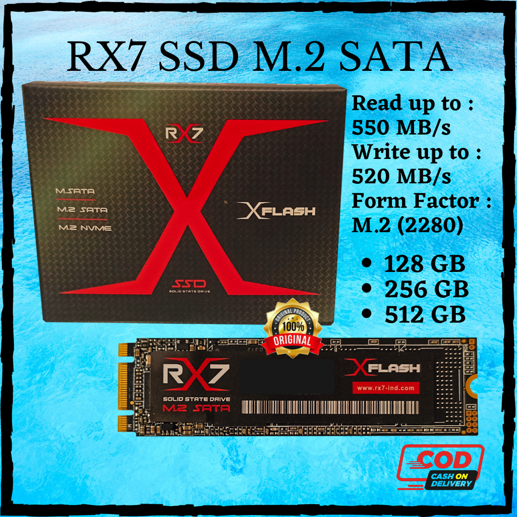 Jual RX7 SSD M2 SATA 128GB, 256GB, 512GB | Shopee Indonesia