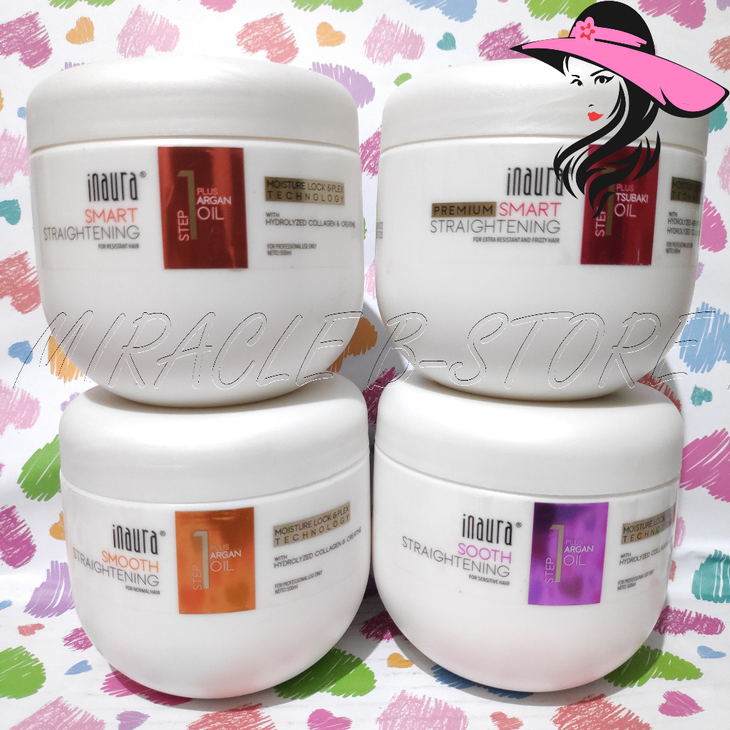 Jual INAURA STRAIGHTENING STEP 1 500 ML PREMIUM SMART / SMART / SMOOTH ...