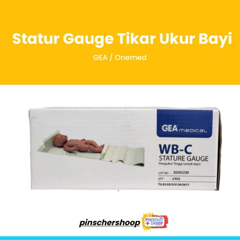 Jual GEA STATUR GAUGE HORISONTAL SCALE WB-C TIKAR UKUR TINGGI BAYI | Shopee Indonesia