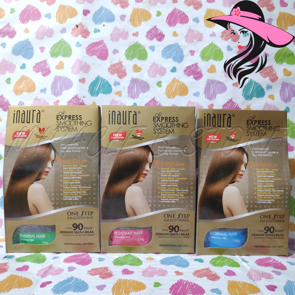 Jual INAURA ONE STEP EXPRESS SMOOTHING SYSTEM 130 ML OBAT PELURUS ...