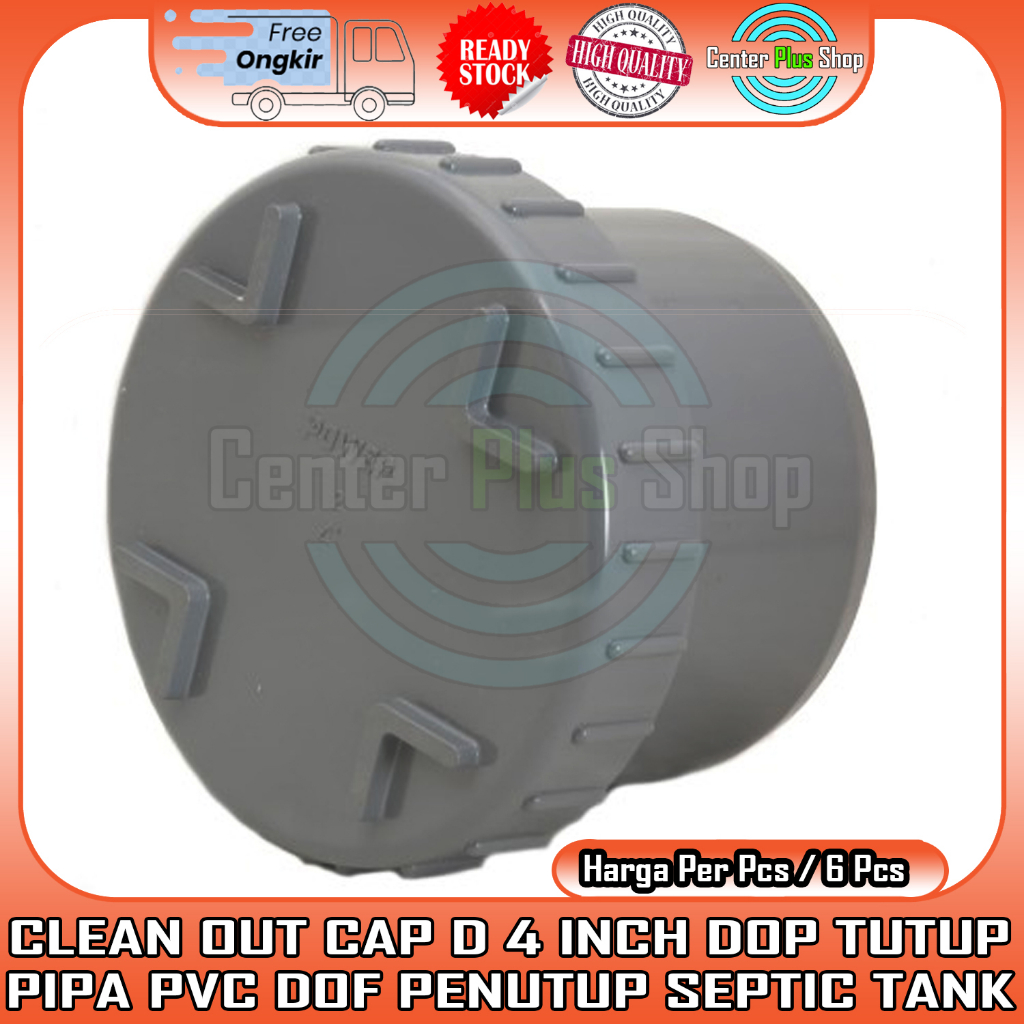 Jual CLEAN OUT CAP D 4 INCH DOP TUTUP PIPA PVC PENUTUP SEPTIC TANK DOF ...