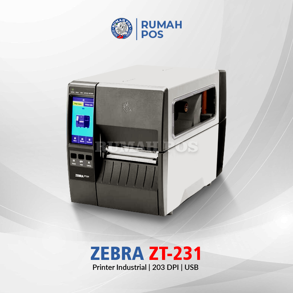 Jual Printer Barcode ZEBRA ZT231 Cetak Label Harga Industrial 203 DPI ...