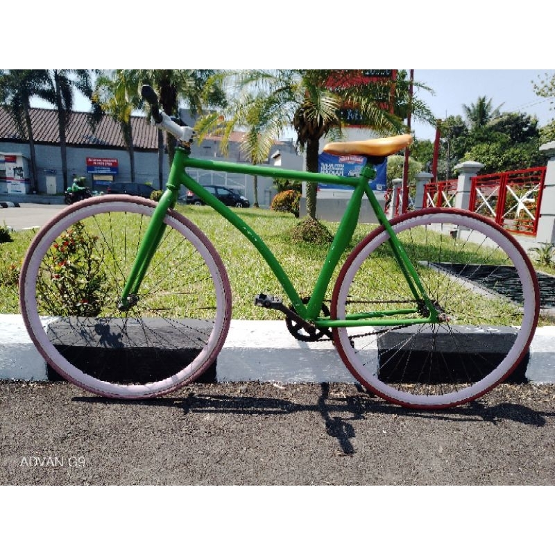 Jual Sepeda fixie doltrap frame odesy hijau | Shopee Indonesia