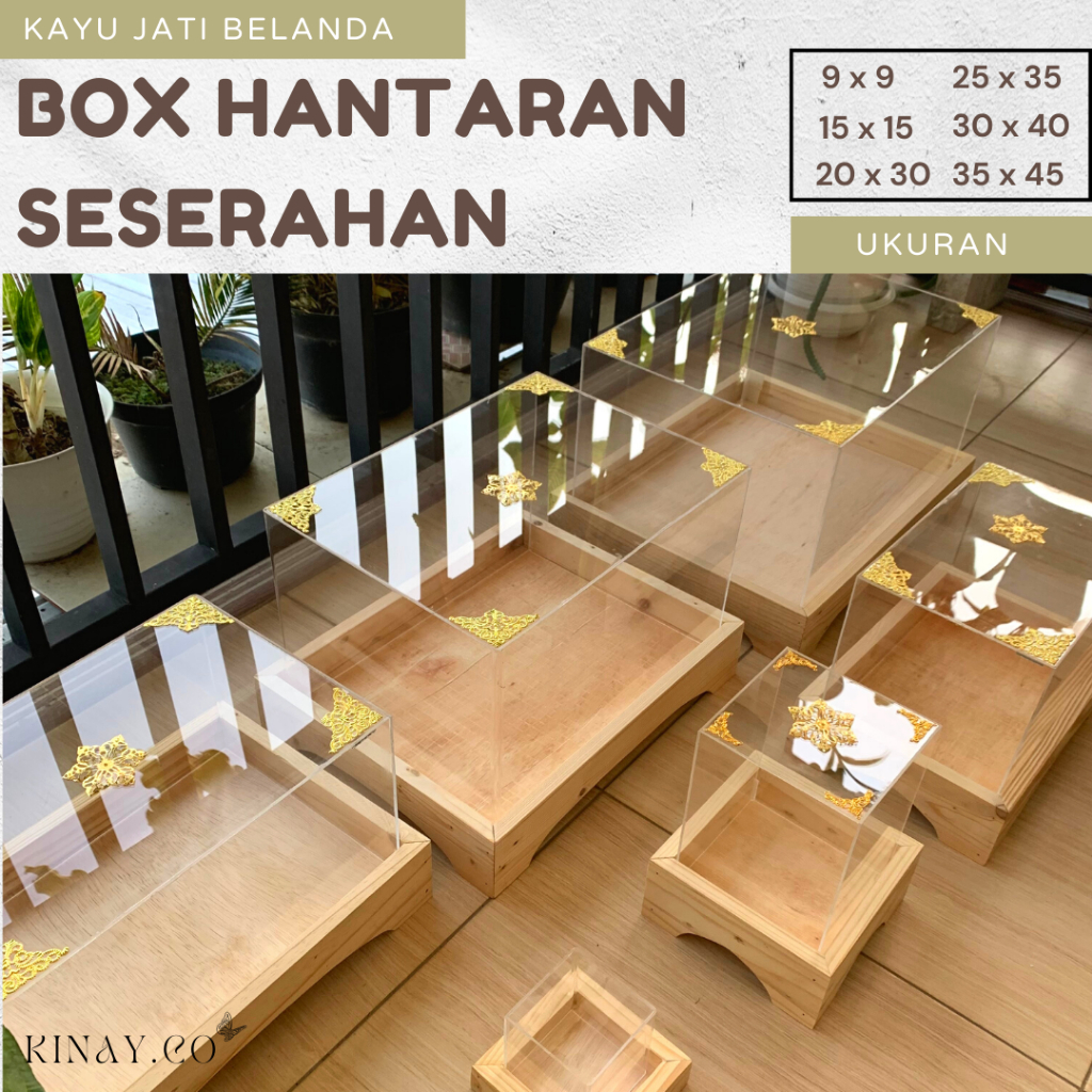 Jual 1 SET KOTAK AKRILIK / BOX HANTARAN / BOX AKRILIK/ KOTAK SESERAHAN ...
