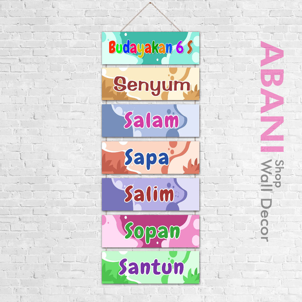 Jual Poster Edukasi Hiasan Dinding Kelas TK SD SMP Dekorasi Dinding Kelas Rukun Islam Rukun Iman ...
