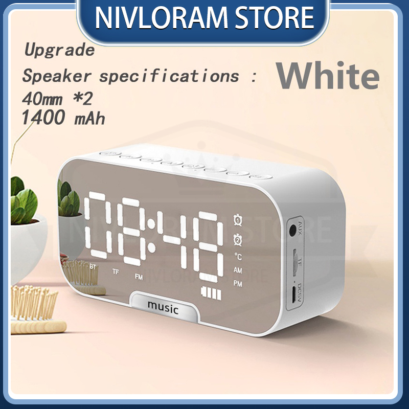 Jual Speaker bluetooth nirkabel multifungsi LED digital ganda -Jam ...