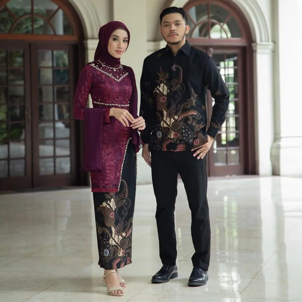 Jual Batik Couple Termurah - Kebaya Couple Modern Abelia Tunangan ...