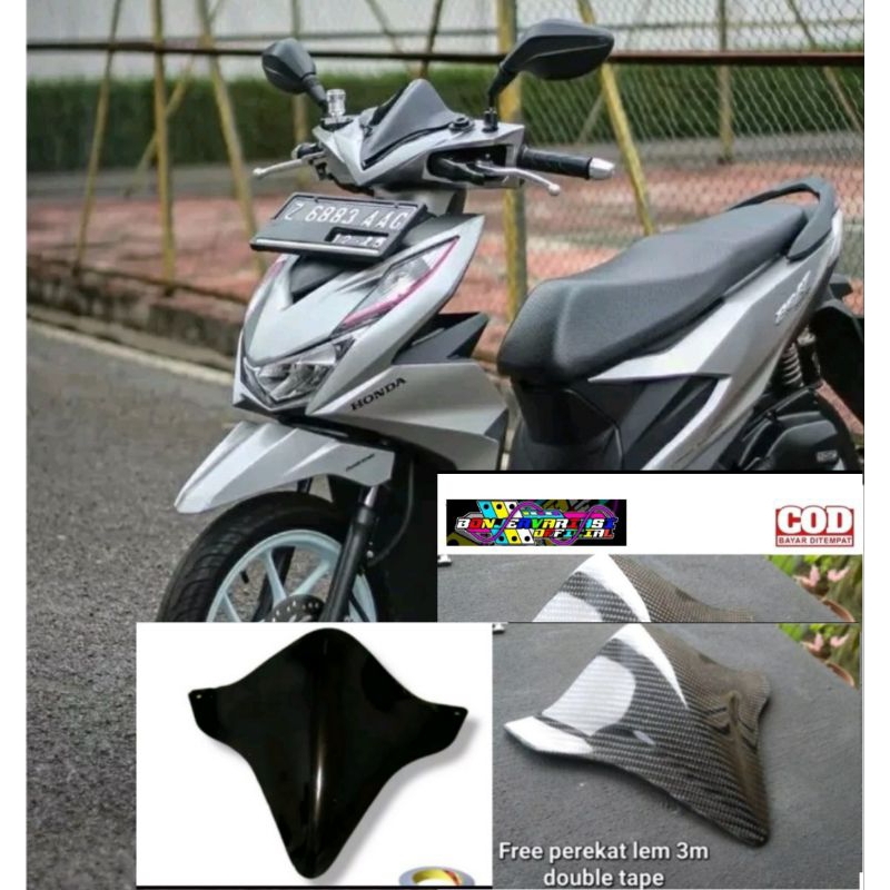 Jual Visor variasi all new honda beat deluxe beat new esp bahan akrilik ...