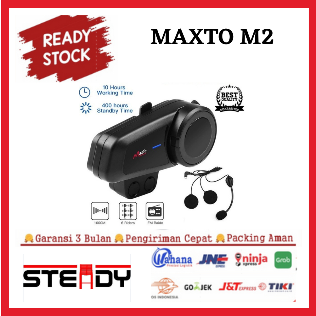 Jual Maxto M2 6 riders Group Party Call Intercom Helm Original ...