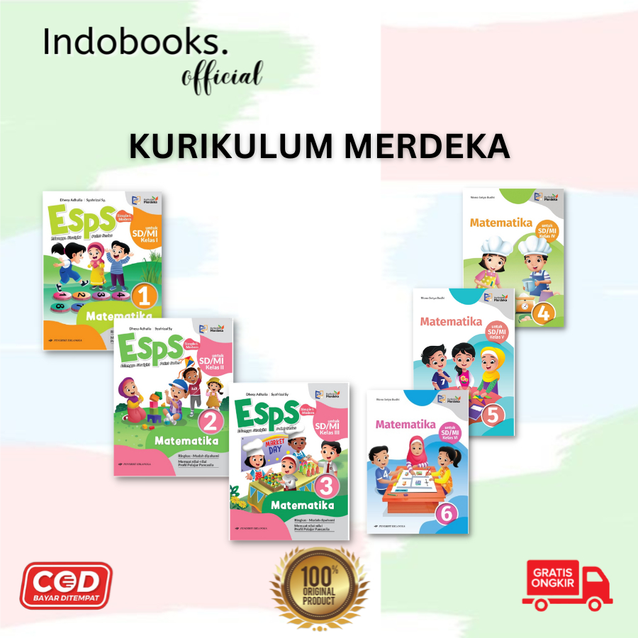 Jual ESPS MATEMATIKA SD KELAS 1,2,3 KURIKULUM MERDEKA & MATEMATIKA MERDEKA SD KLS 3,4 & 5 ...