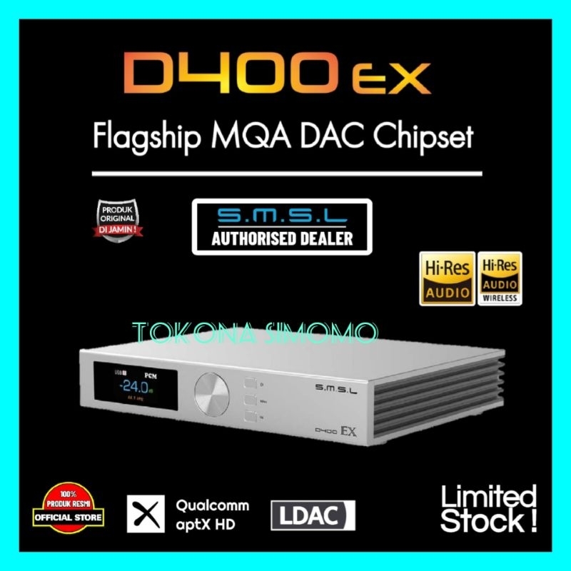 Jual SMSL D400EX / D400 EX True Hi-Fi Flagship MQA Desktop DAC | Shopee Indonesia