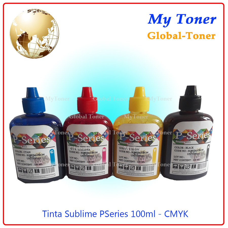 Jual 1set Tinta sublim p-series / tinta sublime pseries 100ml korea ...