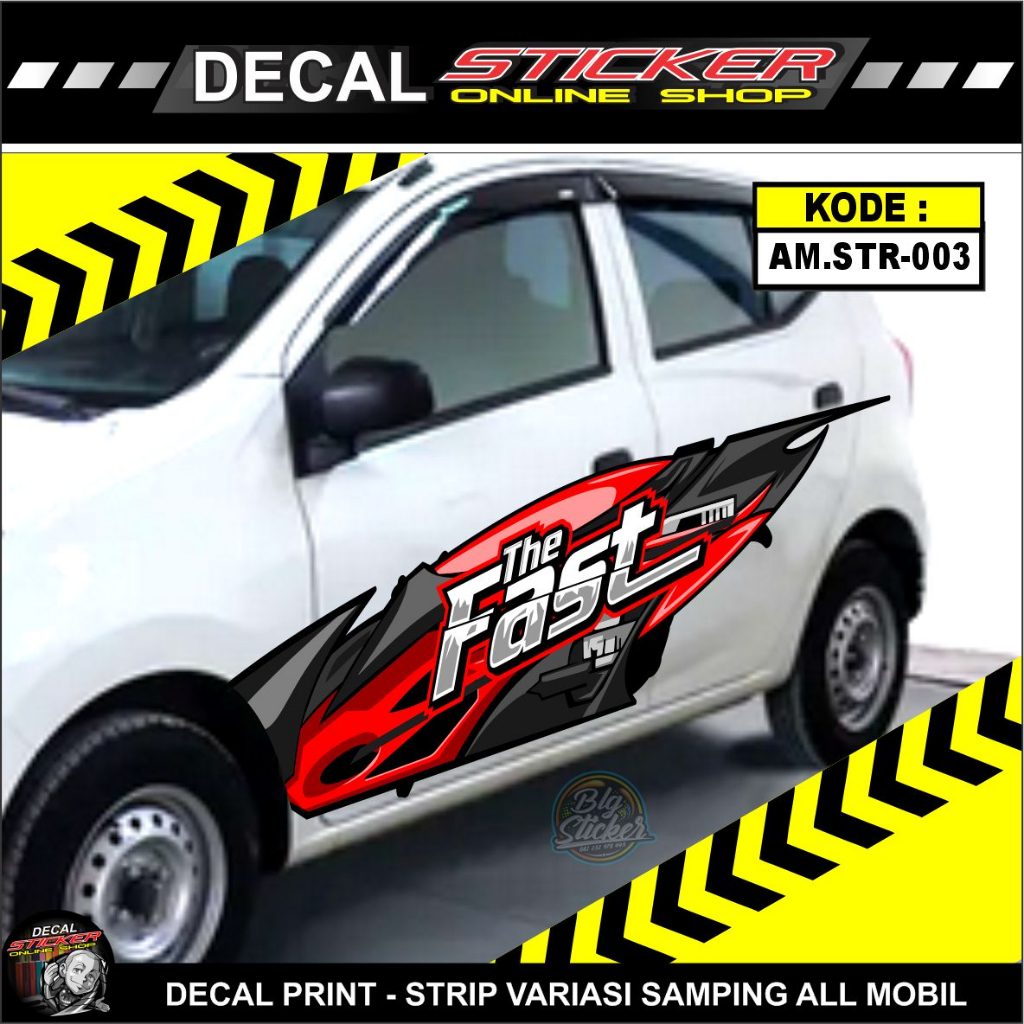 Jual STIKER STRIP ALL MOBIL VARIASI THE FAST DECAL STICKER | Shopee ...