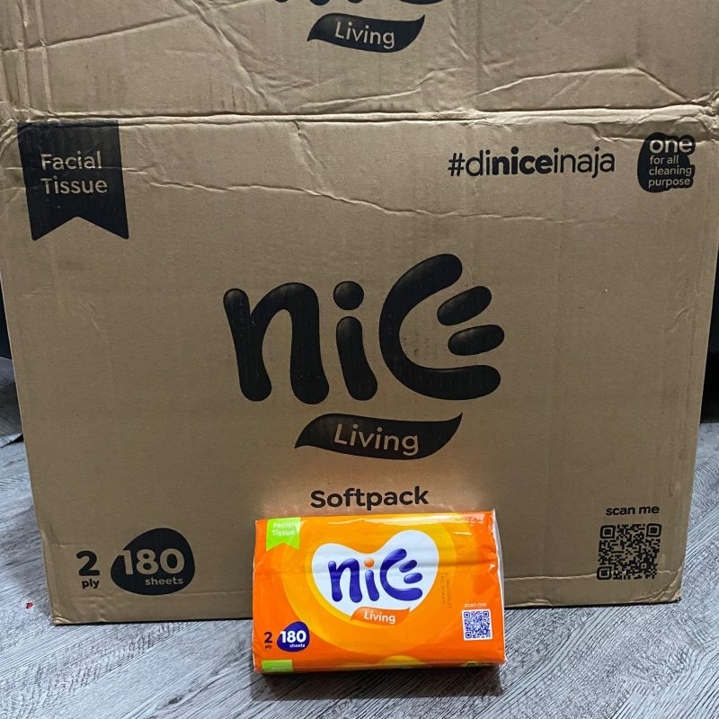 Jual PROMO Tisu Nice 180 Sheet 360 helai / 2 Ply, Tissue Facial [1 ...